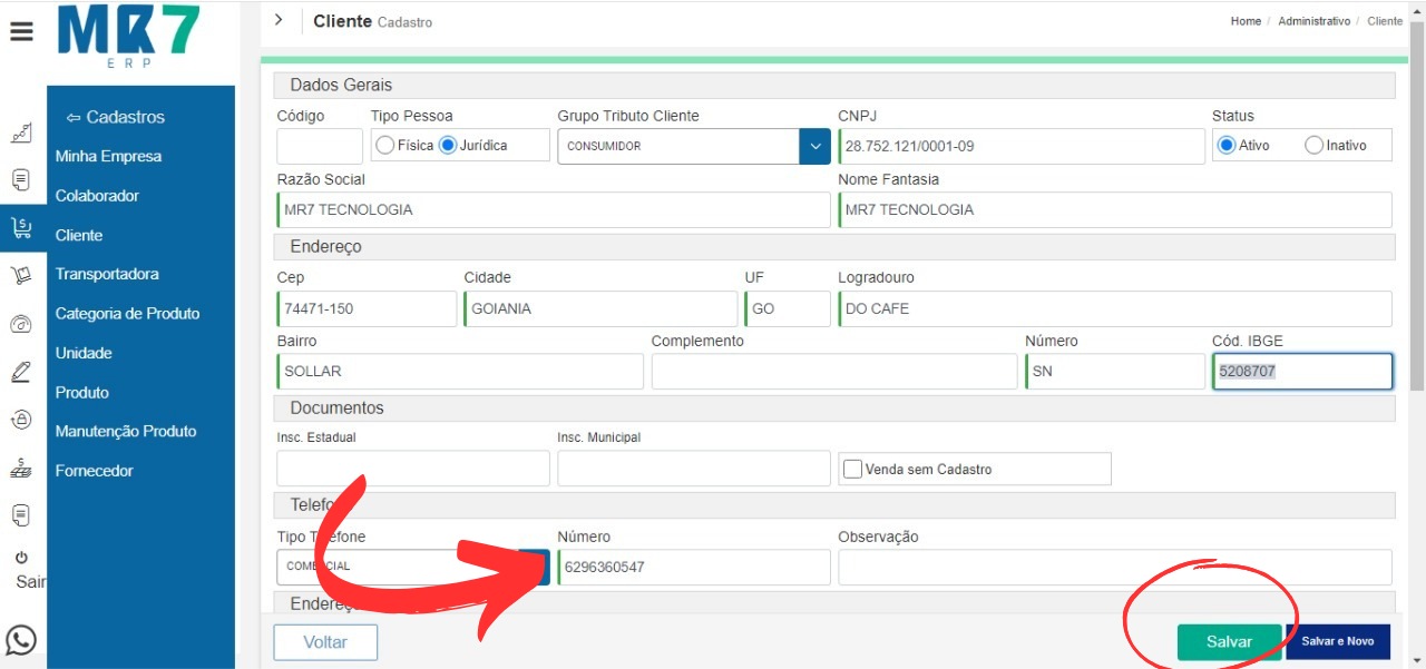 Cadastro de clientes com o MR7 ERP em apenas 3 passos - MR7 ERP